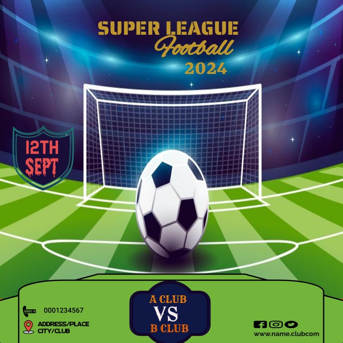 Football league Template | PosterMyWall