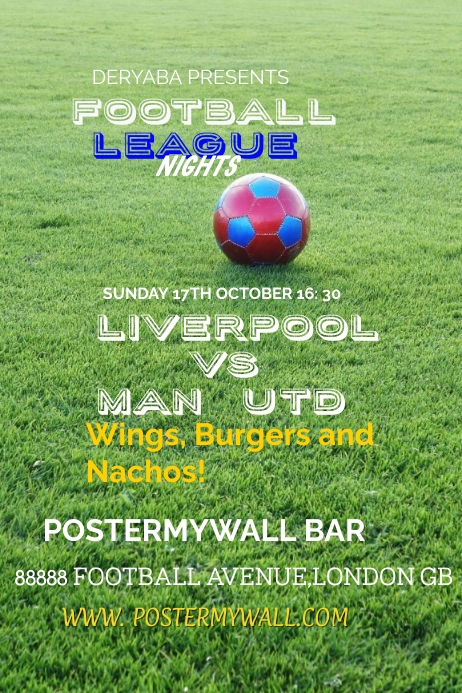 Copy of FOOTBALL LEAGUE | PosterMyWall
