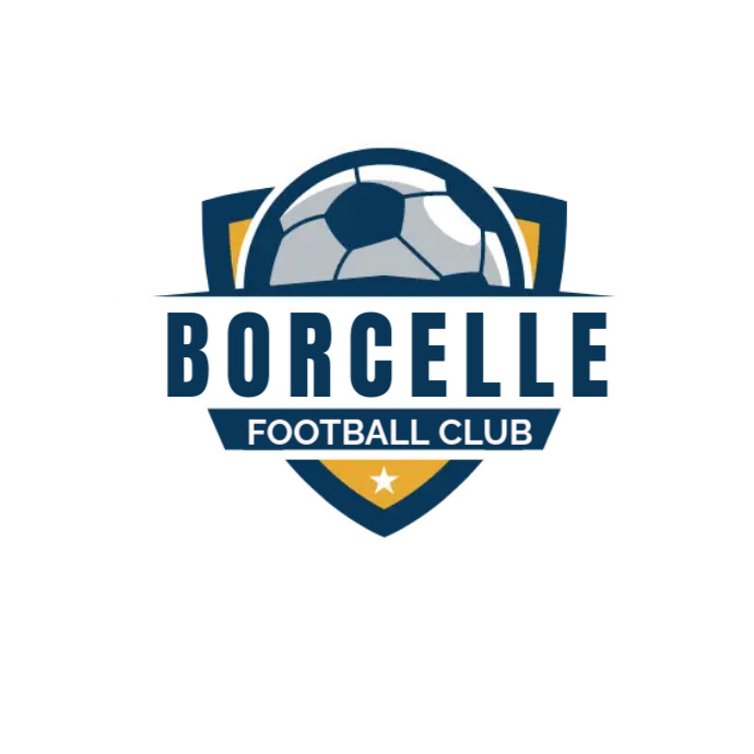 Football Logo Blue Template | PosterMyWall