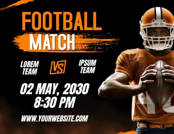 Football Match Ads Template | PosterMyWall