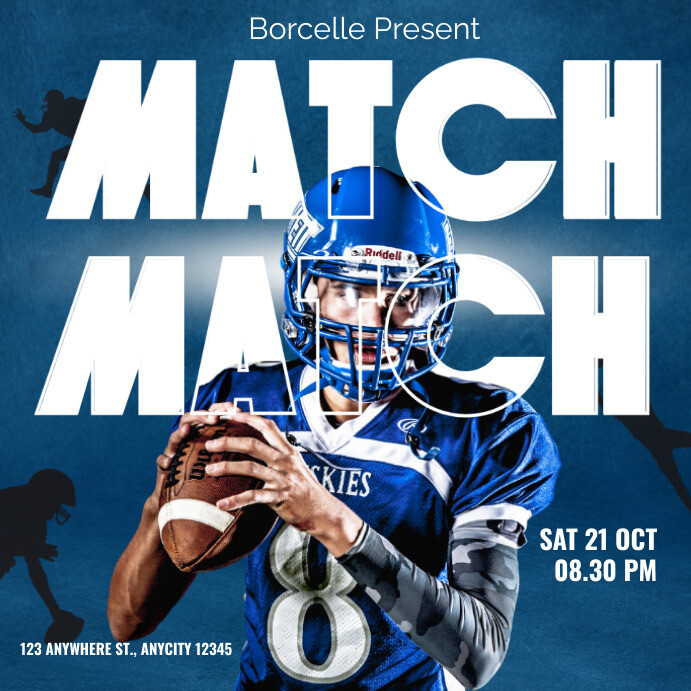 Football Match Day Template | PosterMyWall
