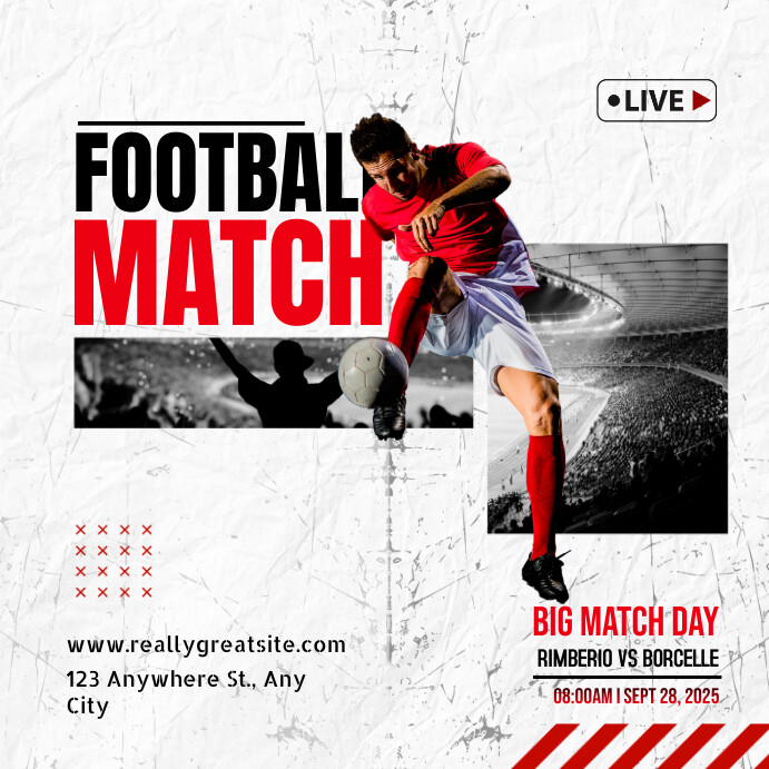 Football Match Day Template | PosterMyWall