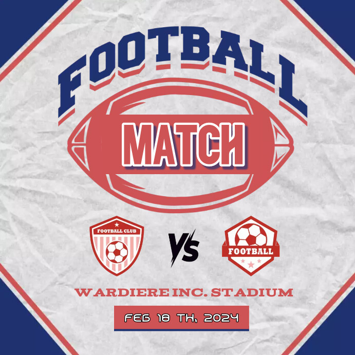 Football Match Day Template | PosterMyWall