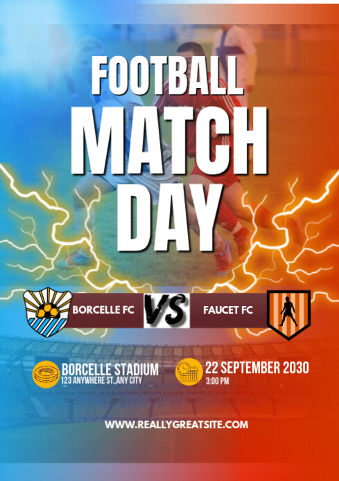 Football match day Template | PosterMyWall