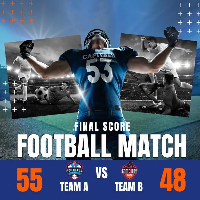 Football Match Day Template | PosterMyWall