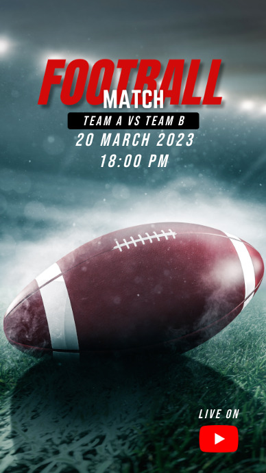 Football Match Day Template | PosterMyWall