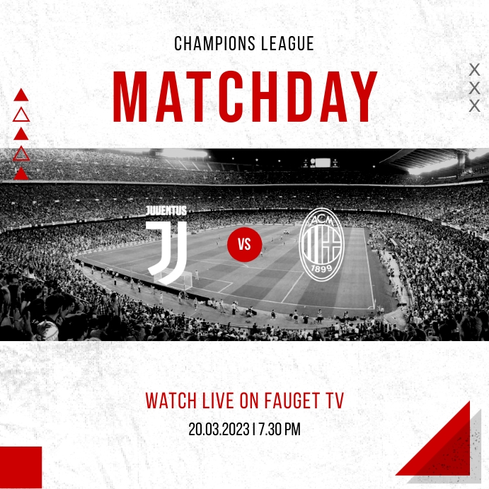Football Match Day Template | PosterMyWall