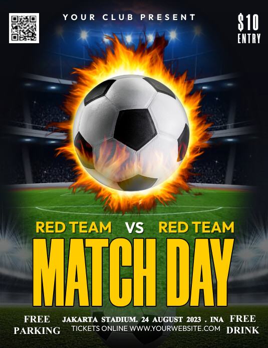 Football Match Day Template | PosterMyWall