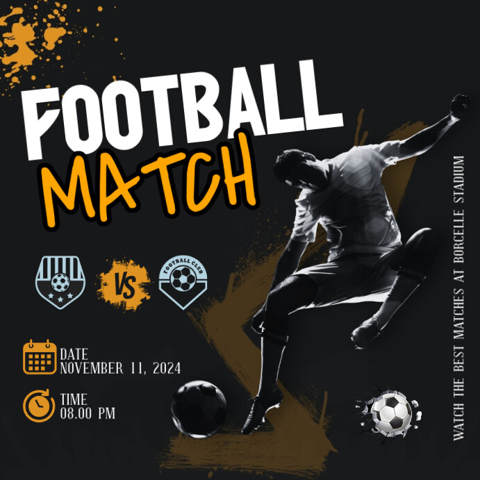 Football Match Template | PosterMyWall