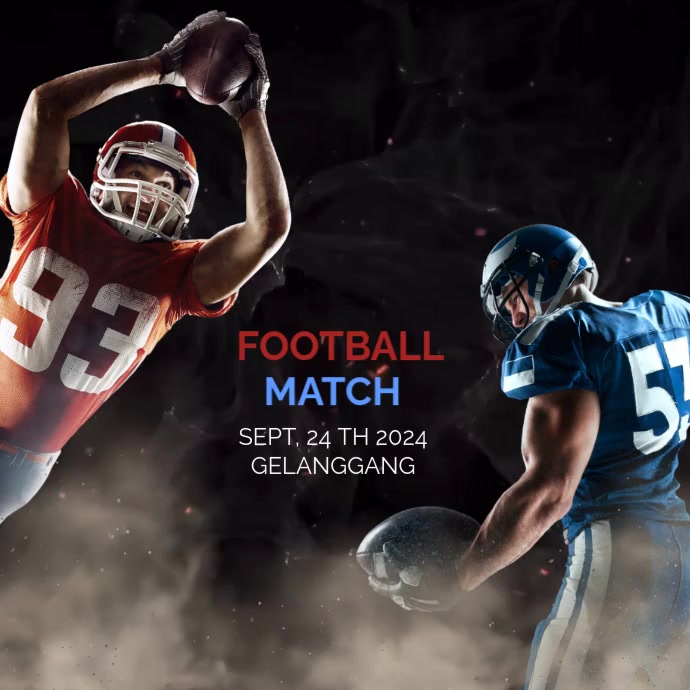 Plantilla de FOOTBALL MATCH | PosterMyWall