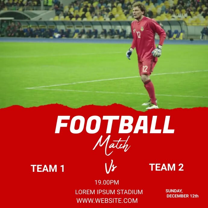 Football match Template | PosterMyWall