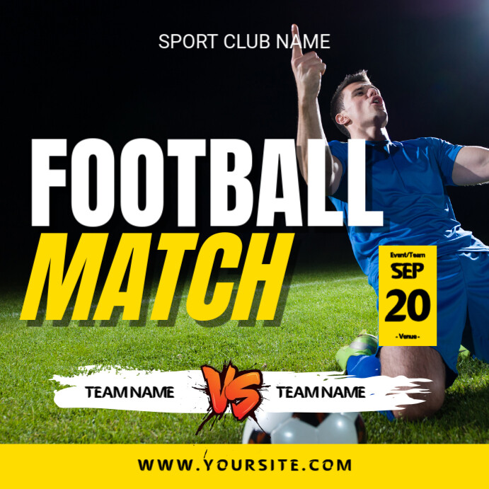 football match Template | PosterMyWall