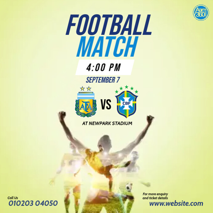 Football Match Template | PosterMyWall