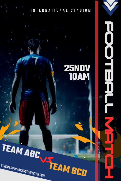 Football Match Template | PosterMyWall