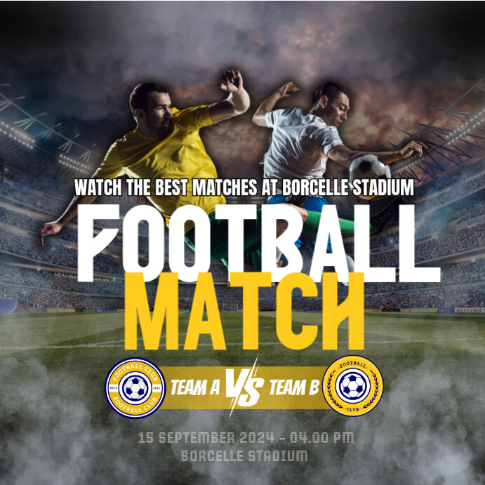 Copy of Football Match | PosterMyWall