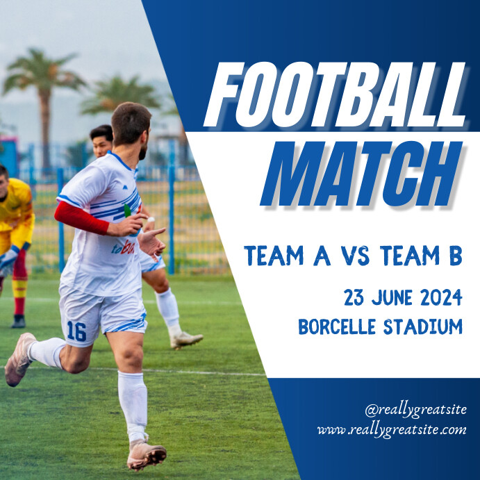 Plantilla de Football Match | PosterMyWall