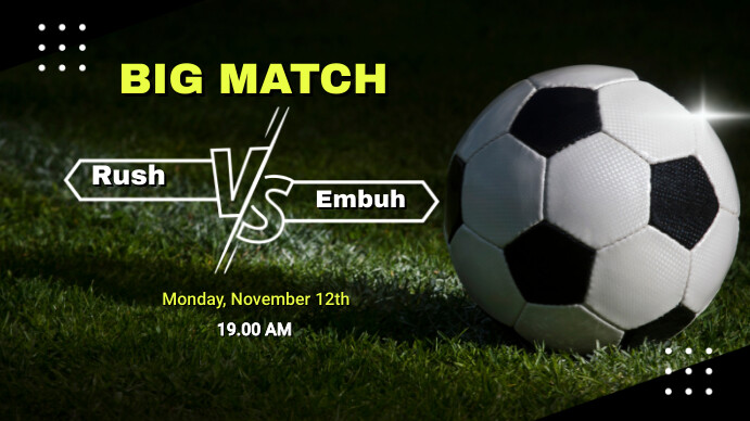 Football match Modelo | PosterMyWall