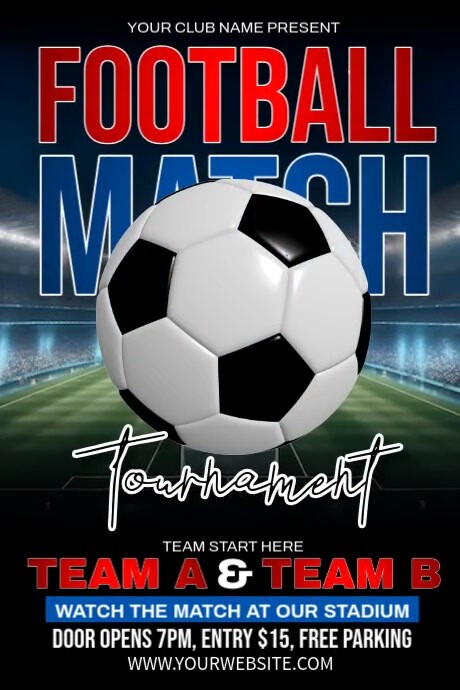 Football Match Template | PosterMyWall