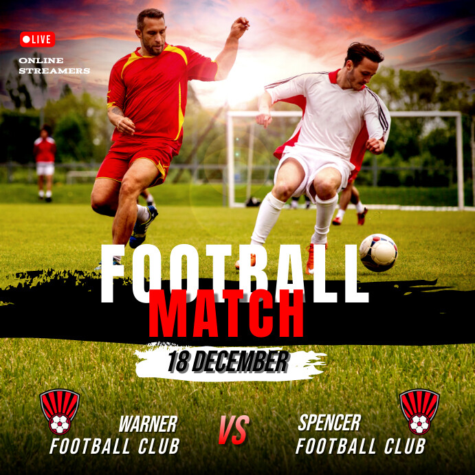 Football Match Template | PosterMyWall