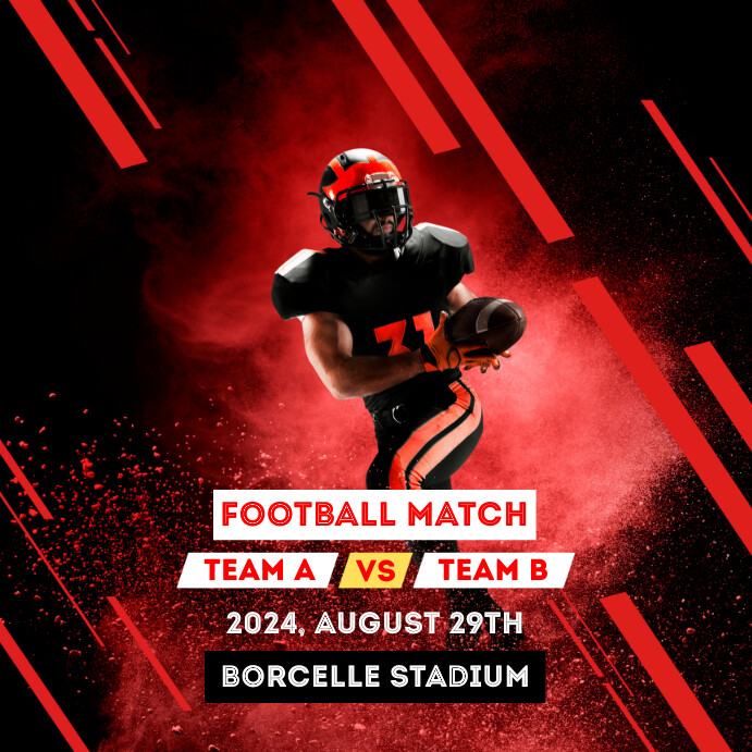 Football Match Template | PosterMyWall