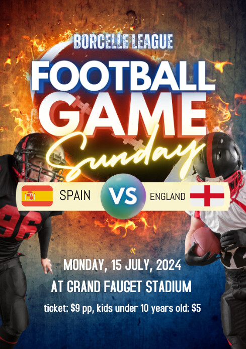 Football match Template | PosterMyWall