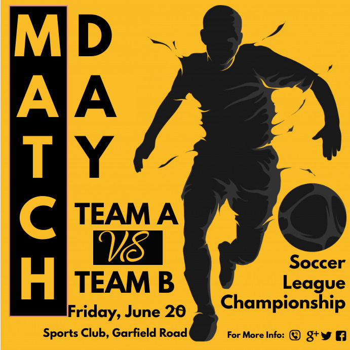 Copy of Football match | PosterMyWall