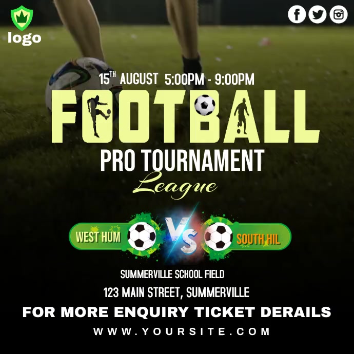 football match Template | PosterMyWall