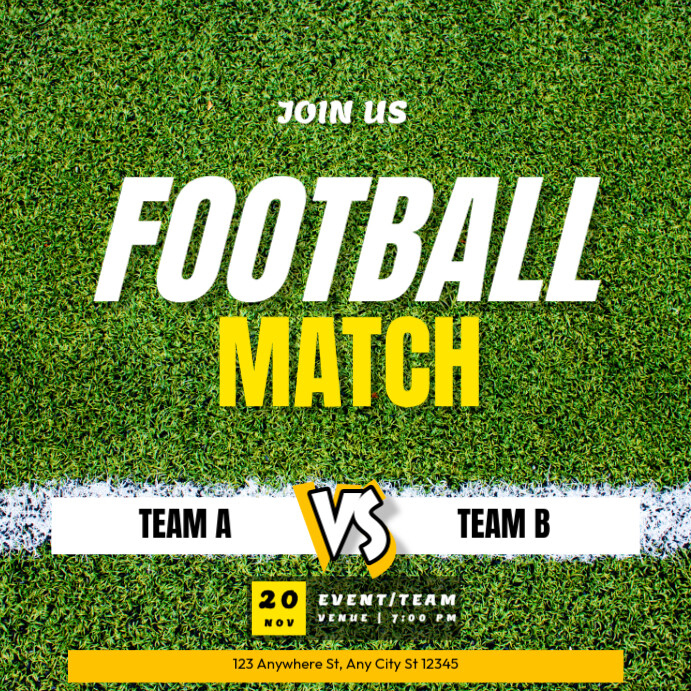 football match Template | PosterMyWall