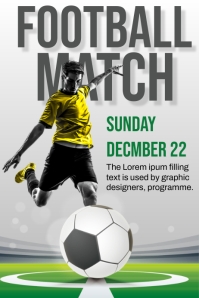 FootBall Match Template | PosterMyWall