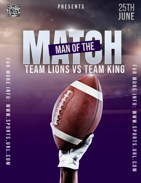 Football Match Template | PosterMyWall