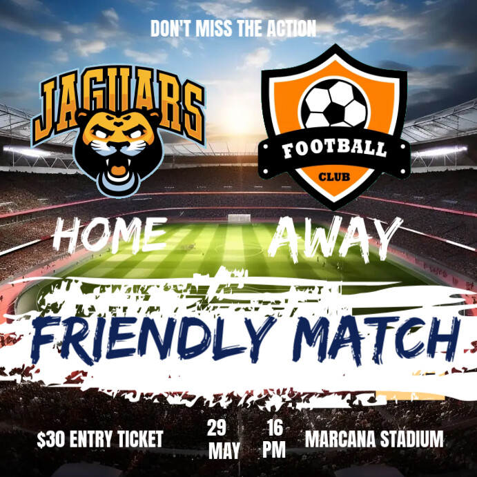 Football Match Template | PosterMyWall