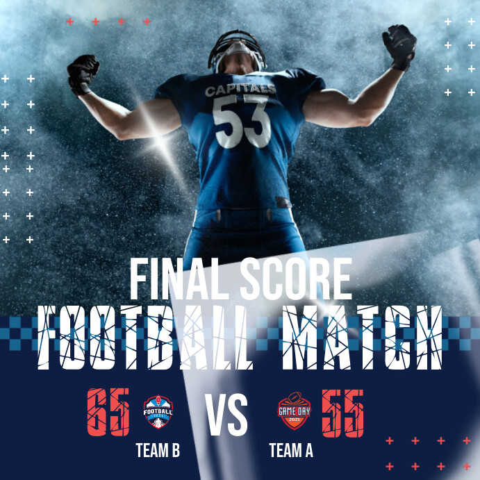 Football match Template | PosterMyWall