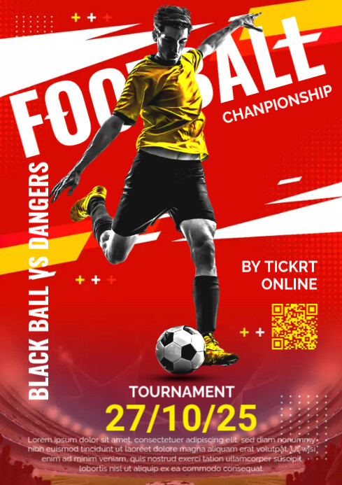 Brosur Pertandingan Sepak Bola Templat | PosterMyWall