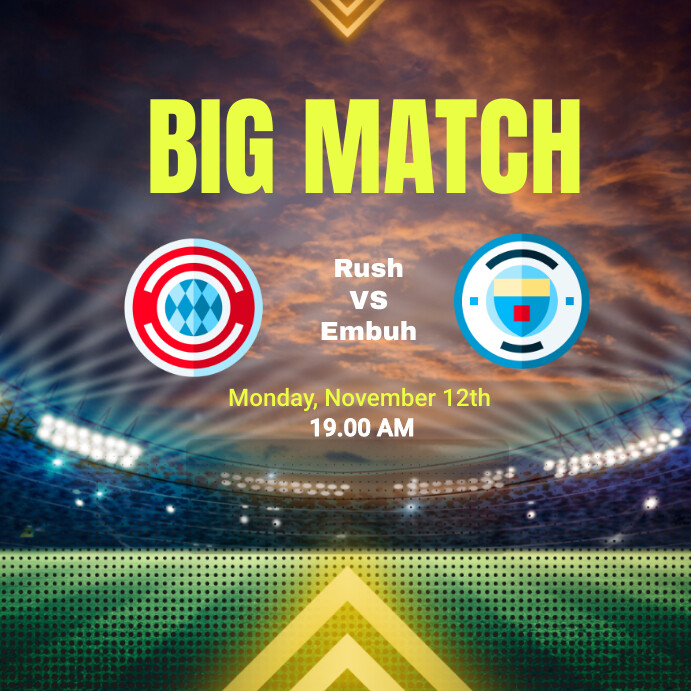 Football match flyer Template | PosterMyWall