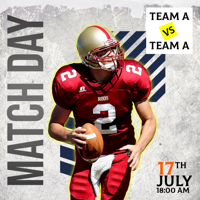 football match flyer template | PosterMyWall