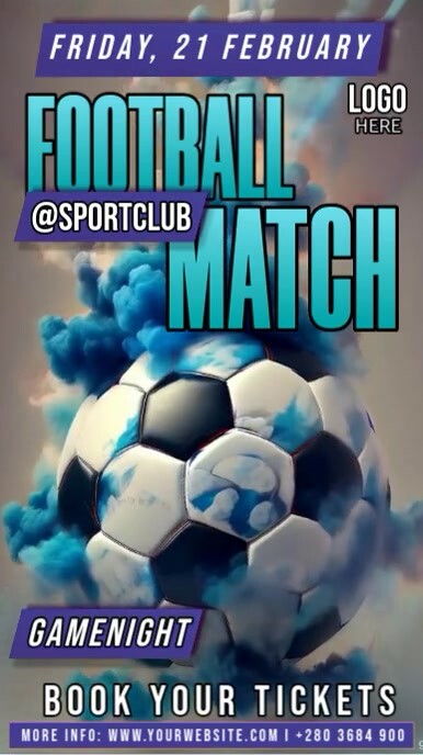 Football Match Game Template | PosterMyWall