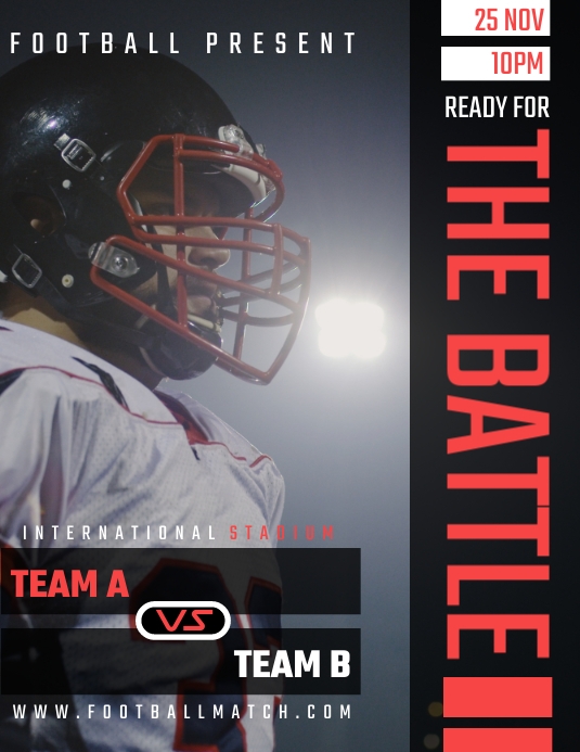 Copy of Football Match Poster (The Battle) | PosterMyWall