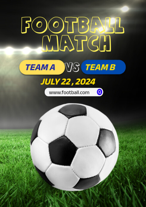 Football match poster Templat | PosterMyWall