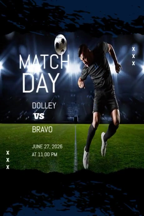 Football Match Poster Template | PosterMyWall