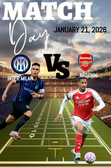 Football Match Poster Template | PosterMyWall