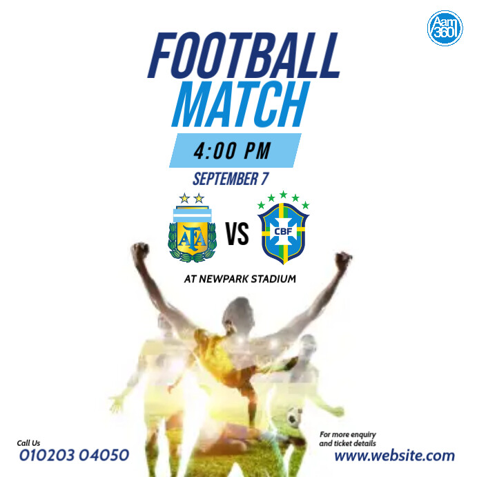 Football Match Schedule Template | PosterMyWall