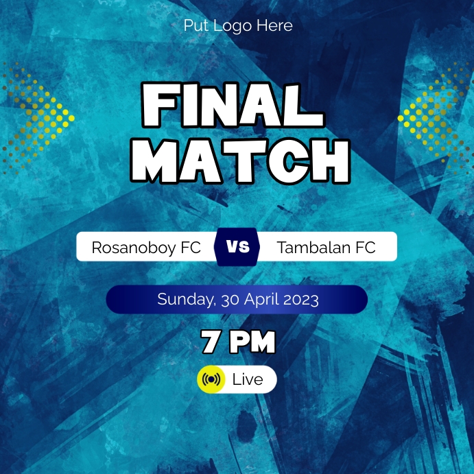 Copy of Football Match Schedule Poster | PosterMyWall