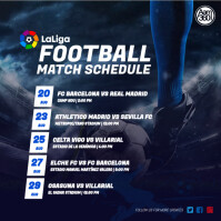 Football Match Schedule Template | PosterMyWall