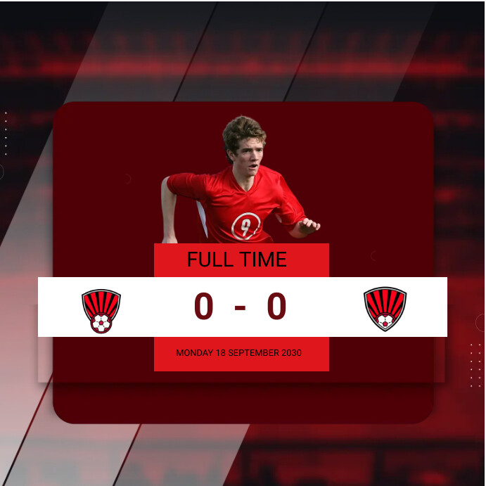 Football Match Score Template | PosterMyWall