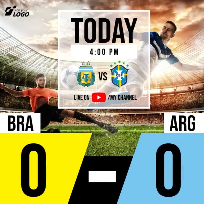 Football Match Scoreboard Template | PosterMyWall