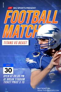 Football Game Match Template | PosterMyWall