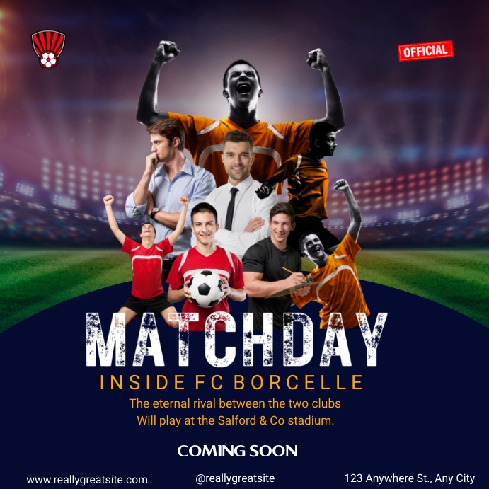 Football match template | PosterMyWall