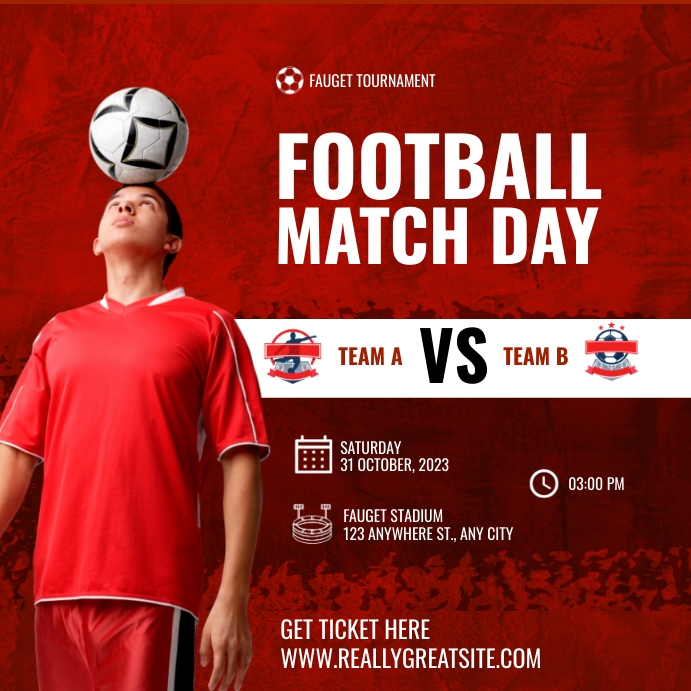 Football match template | PosterMyWall