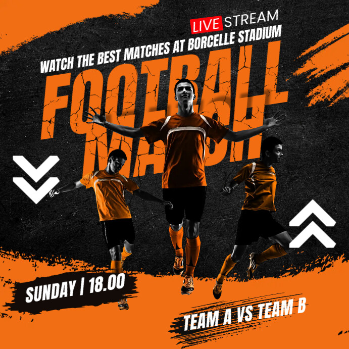 Plantilla de football match template | PosterMyWall