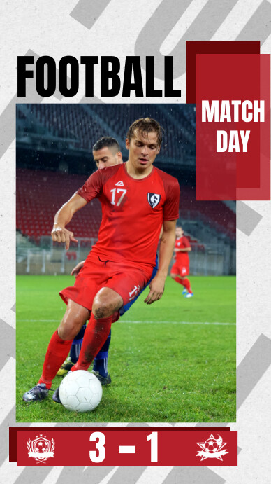 Football Matchday flyer template | PosterMyWall